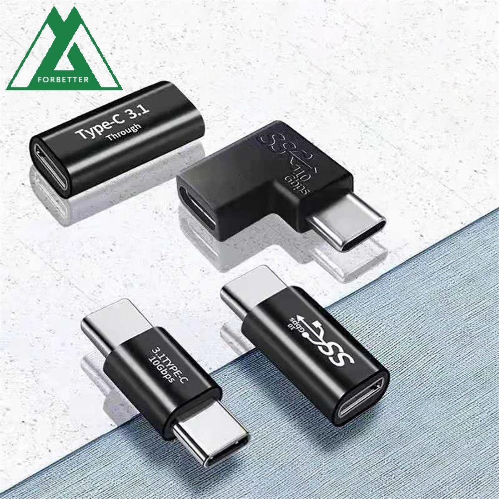 FORBETTER USB Type C Adapter Type-C Extension Durable Charger Head USB ...