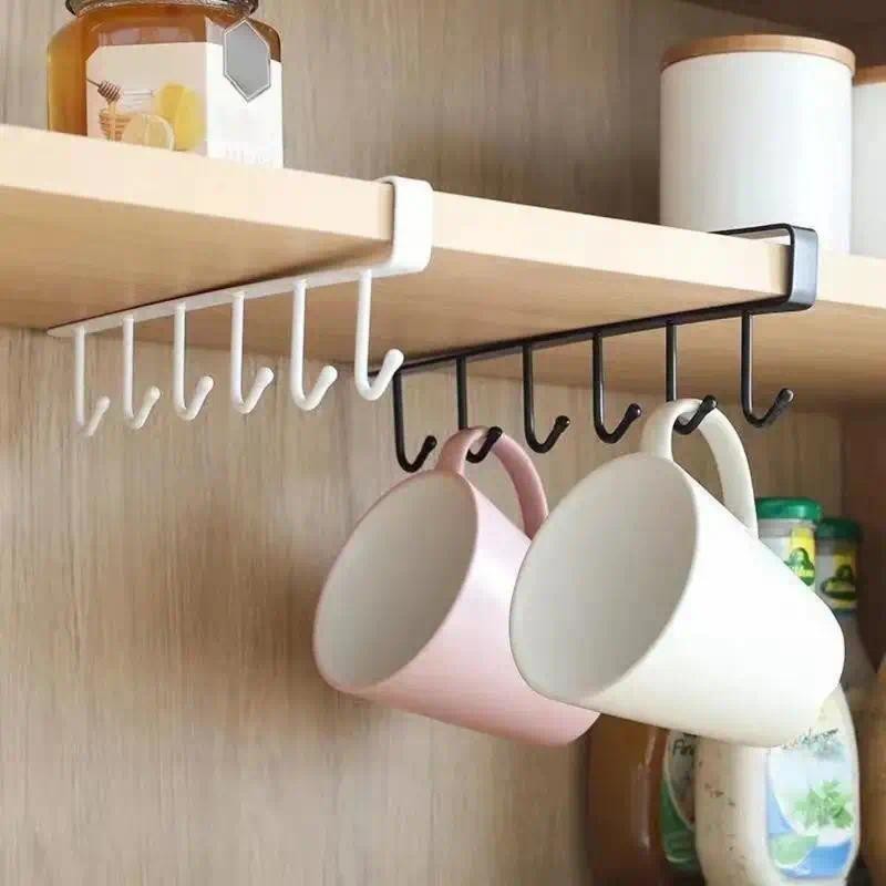 Punch-free Kitchen Spatula Soup Spoon Rack, Storage Hook Cabinet ...
