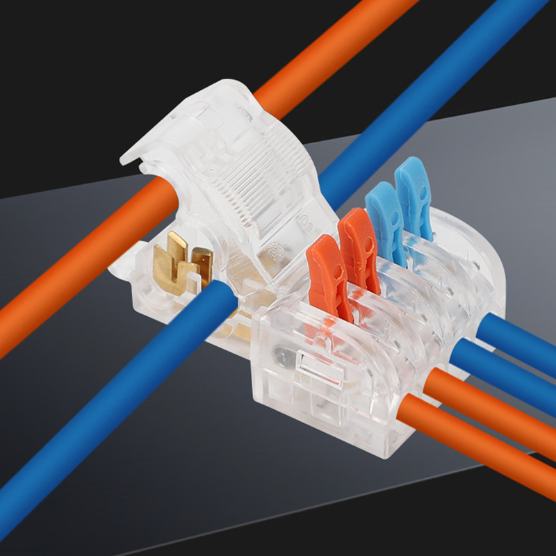 T-type Electrical Wire Connectors Snap Splice Locking Quick Crimp ...