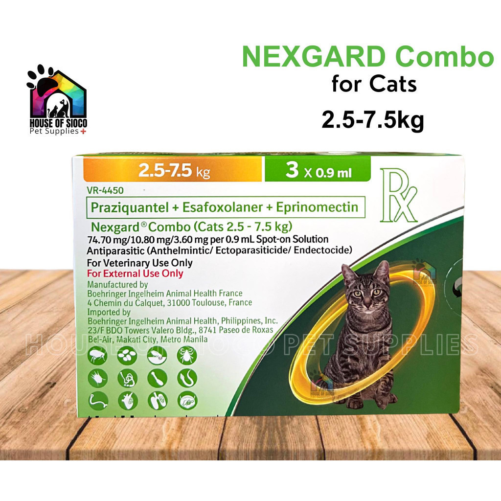 Nexgard Combo Spot on Solution For Cat & Kitten | Shopee Philippines