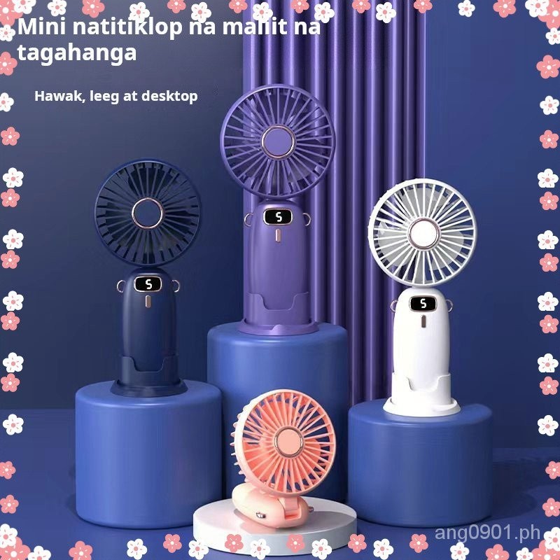 COD Bagong usb fan handheld mini portable folding maliit na fan digital ...