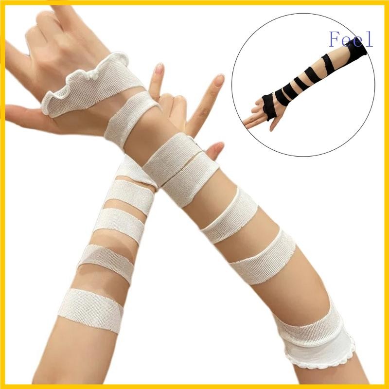 Best 2000s Girl Arm Sleeves for Theme Party Subcultures Bandages Arm ...