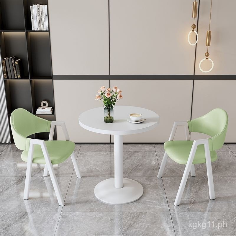 Nordic Light Luxury Balcony Meeting Table Set Simple Internet Celebrity ...