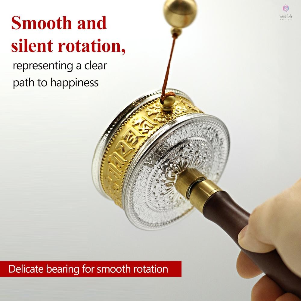 Tibetan Prayer Wheel Tibetan Buddhist Hand Turn Praying Instrument ...