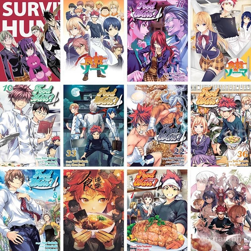 Anime Food Wars Poster Shokugeki No Soma Decoration Painting Wall Art ...