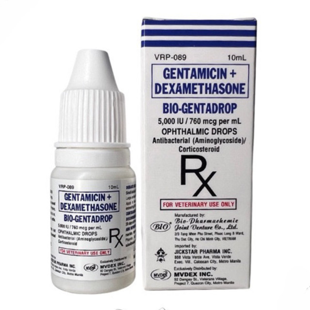 Bio-Gentadrop Ophtalmic Drops Eyedrops for Dogs, Cats, Cattle, Goats ...