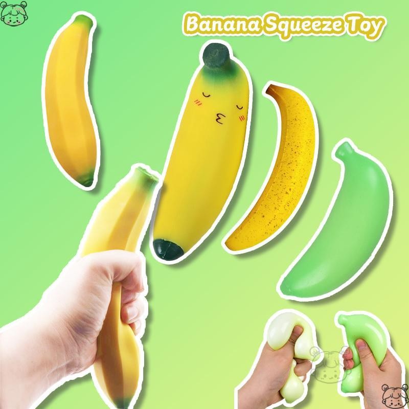 Banana Squeeze Toy Harmless Squeeze Stretchy Toy Fidget Ball Children ...
