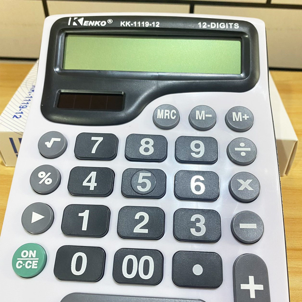 Elena Basic Calculator Large LED Display and Button for Business 12 ...