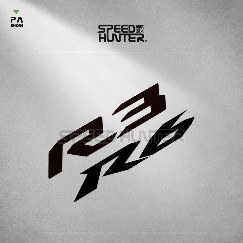 Yamaha YZF-R3 R6 Letter Sticker Motorcycle Headlight Waterproof ...