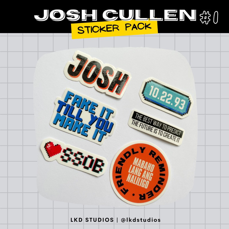 SB19 Josh Sticker Pack #1 | Waterproof Vinyl Sticker Merch | Shopee ...