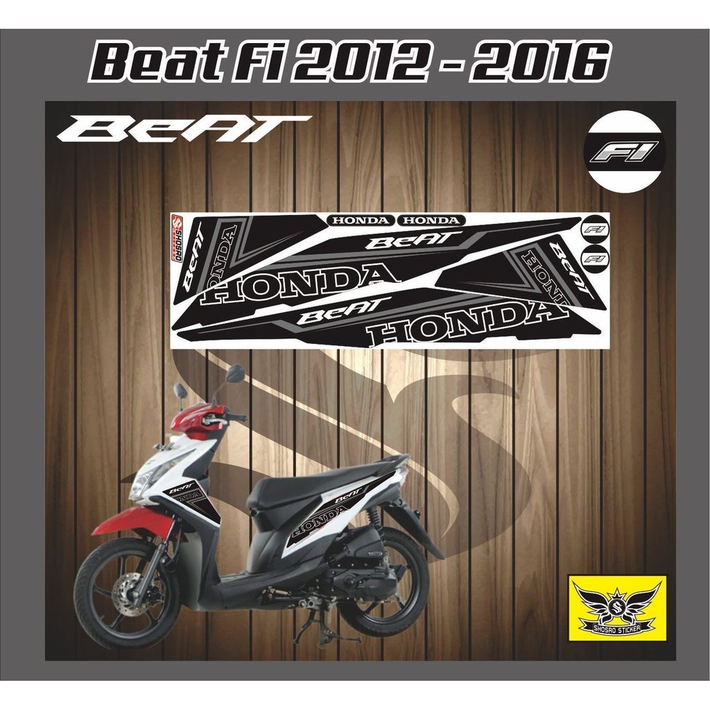 POLET LIS BEAT PGM- FI STICKER / STRIPING FOR BEAT MOTORCYCLES 2013 ...