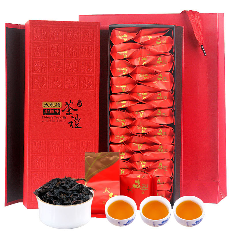 Oolong Tea Dahongpao (1 Box) Fragrance Gift Box [1 Box Without Tote Bag ...