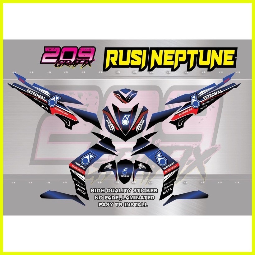 RUSI NEPTUNE FULL BODY DECALS | Shopee Philippines