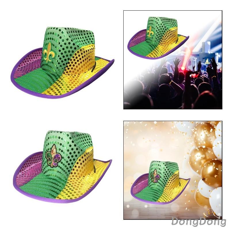 [Dong] Sequin Cowboy Hat for Women Men Western Cowgirl Hat for Dancing ...