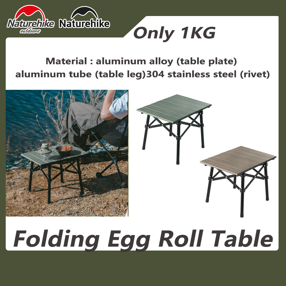 Naturehike Folding Egg Roll Table Ultralight Portable Camping Table ...