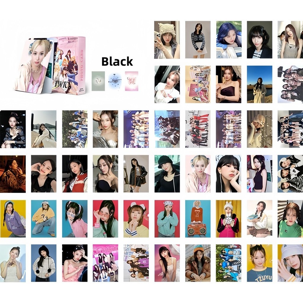 50-55pcs MISAMO TWICE Photocards Laser Hologram Lomo Cards Nayeon Jeongyeon Momo Sana Jihyo Mina ...