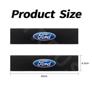 2Pcs Ford Universal Car Seat Safety Belt Shoulder Plush Belt Shoulder ...