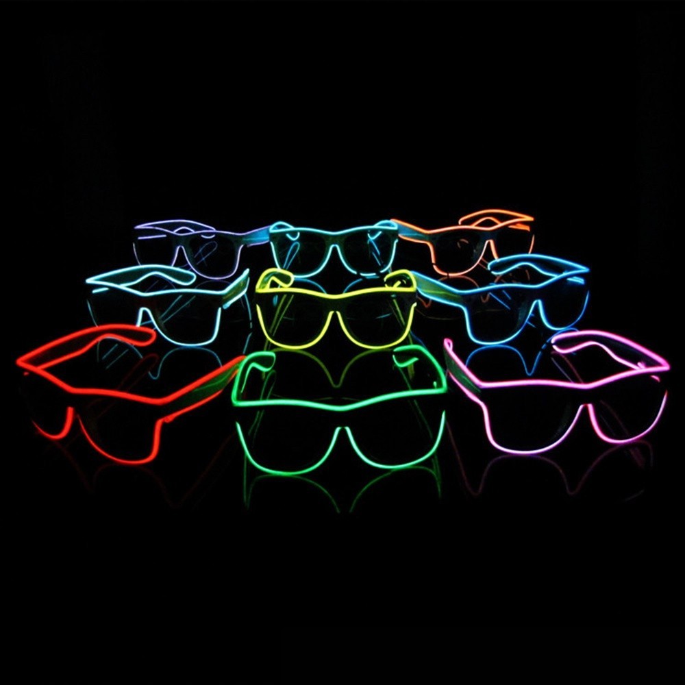 Led Glasses Neon Party Flash Glasses El Wire Glowing Gafas Luminous ...