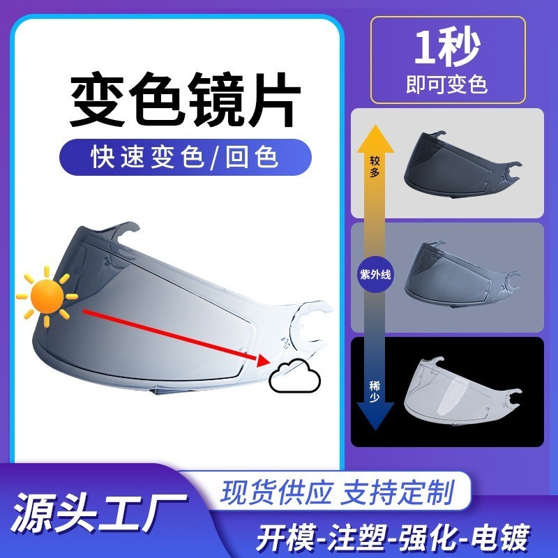 Helmet lens adapted to Huey KYT AGV HJC shark Nolan scorpion color ...