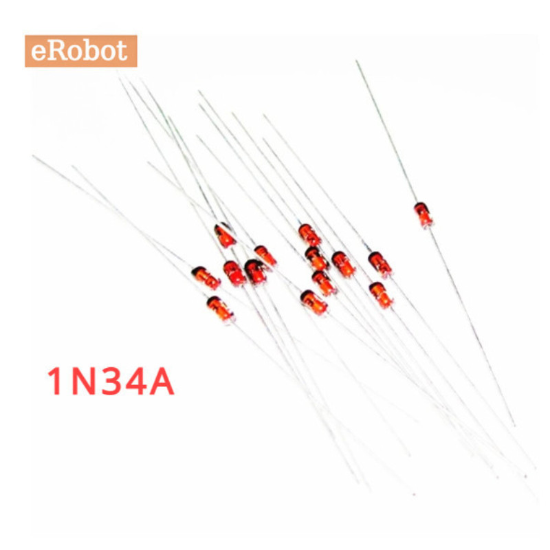 50/20/10Pcs 1N34A 1N34 Germanium Diode 50mA 65V DO-35 (DO-204AH) IN34A ...