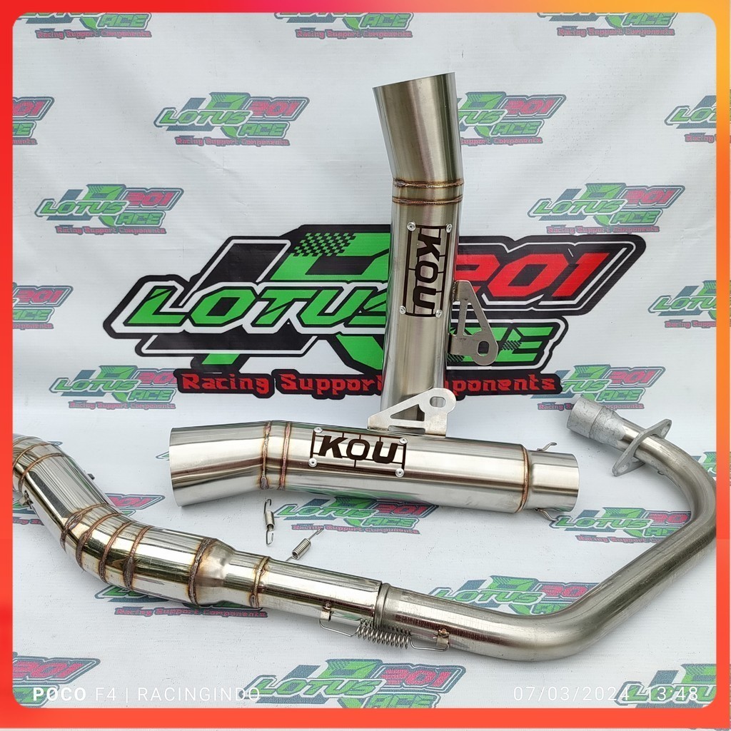 Kou Mahachai Canister open pipe 51mm for Tmx 125 155 Rusi tc 125 155 ...