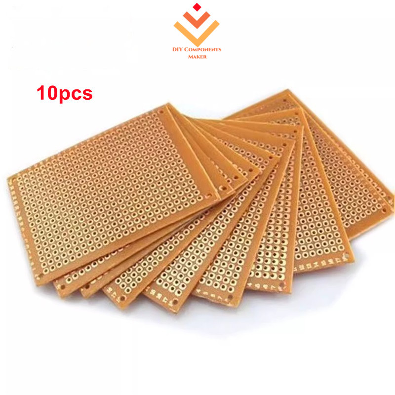 10Pcs 5 x 7 cm DIY Prototype Paper PCB fr4 Universal Board prototyping ...