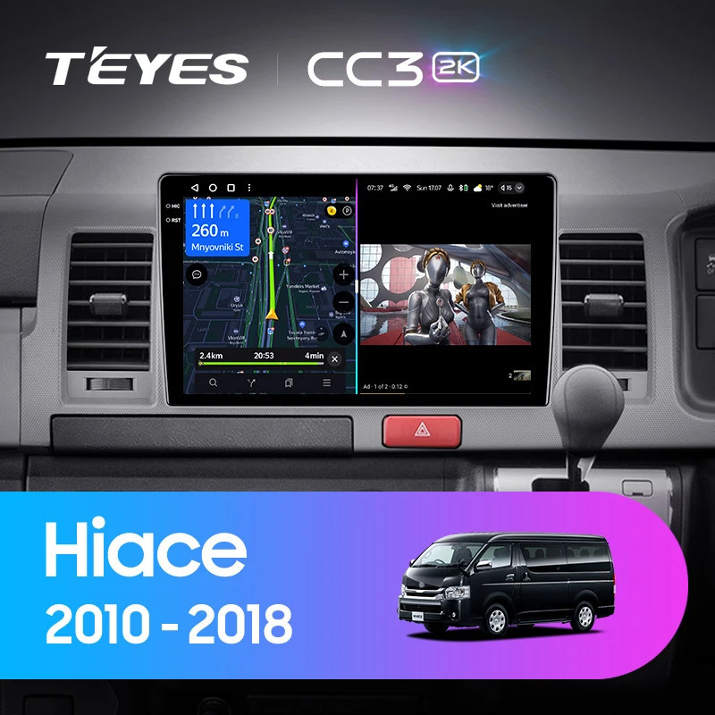 TEYES CC3L CC3 2K For Toyota Hiace H200 2010 - 2018 Right hand drive ...