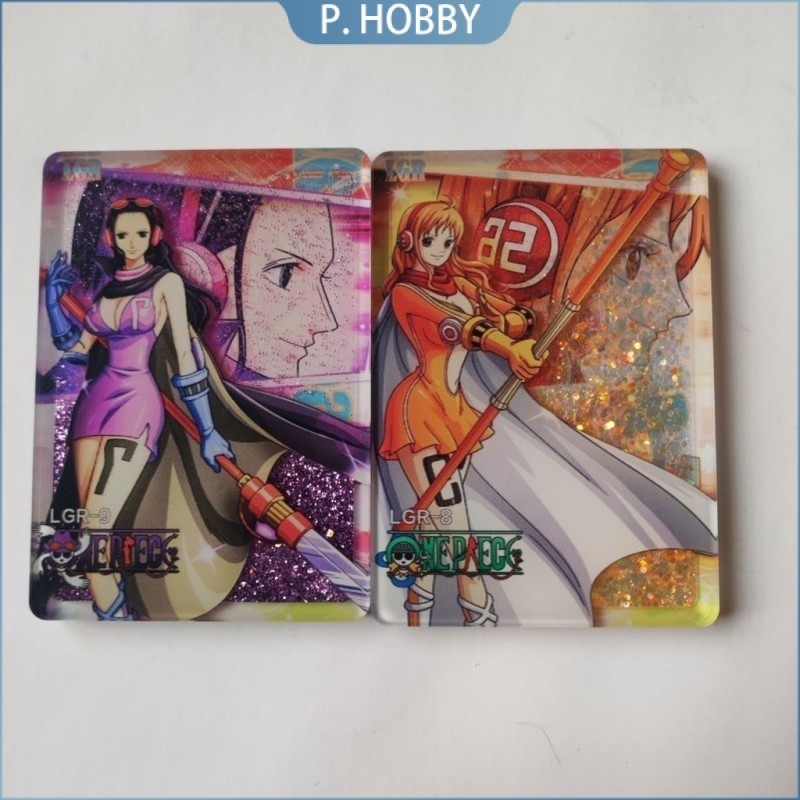 One Piece Anime Collection Card Rare Glitter Card Leaflet Nami Luffy ...