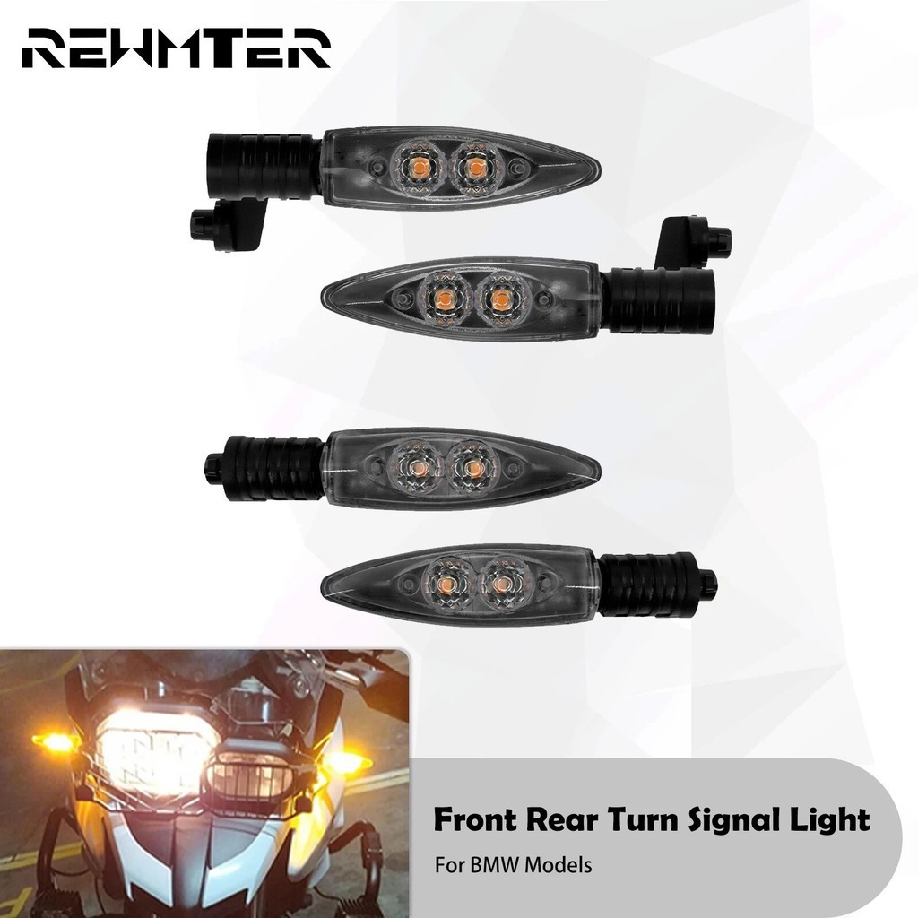 RW Motorcycle Front Rear Turn Signal Indicator LED Lights Blinker Lamp ...