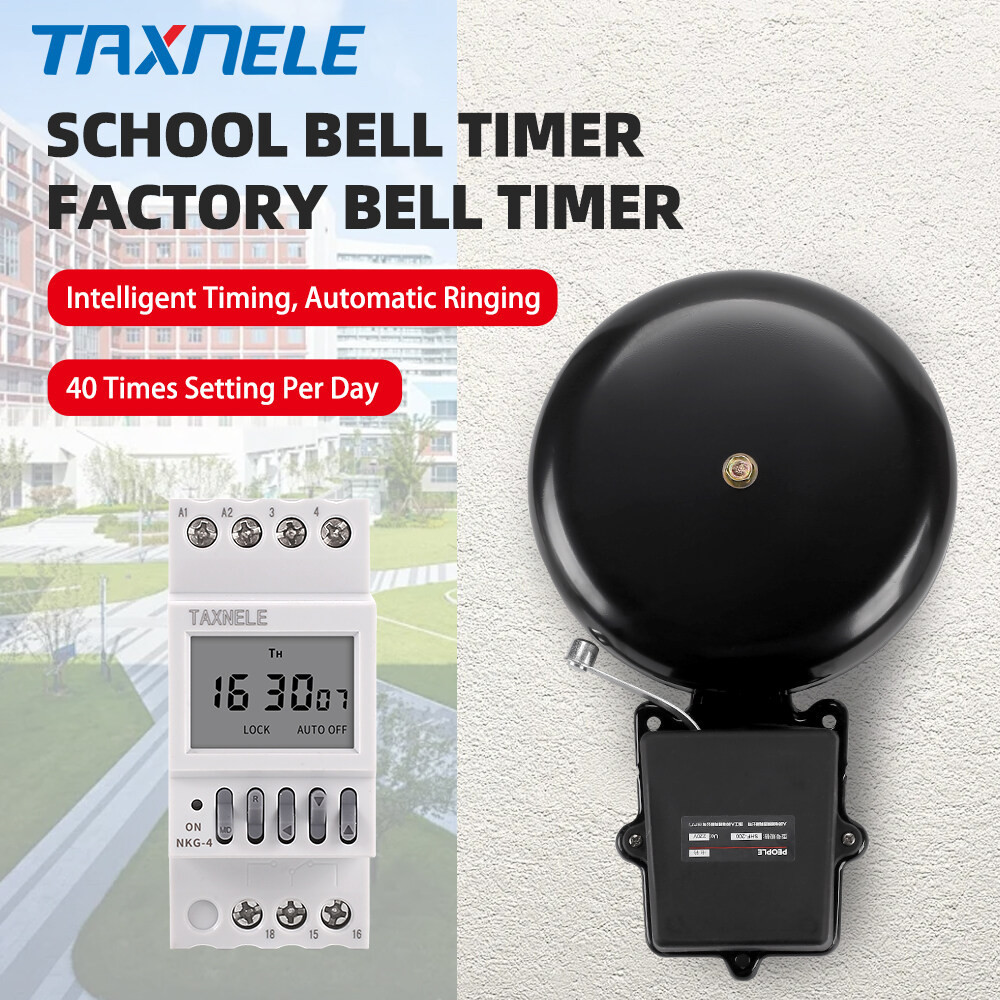 nkg-4 timer DIN Rail Digital Timer Controller 40 Groups School or ...