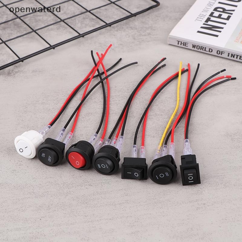 [OP] 5Pcs Mini Rocker Switch 12 Volt ON Off Toggle Switch With Pre ...