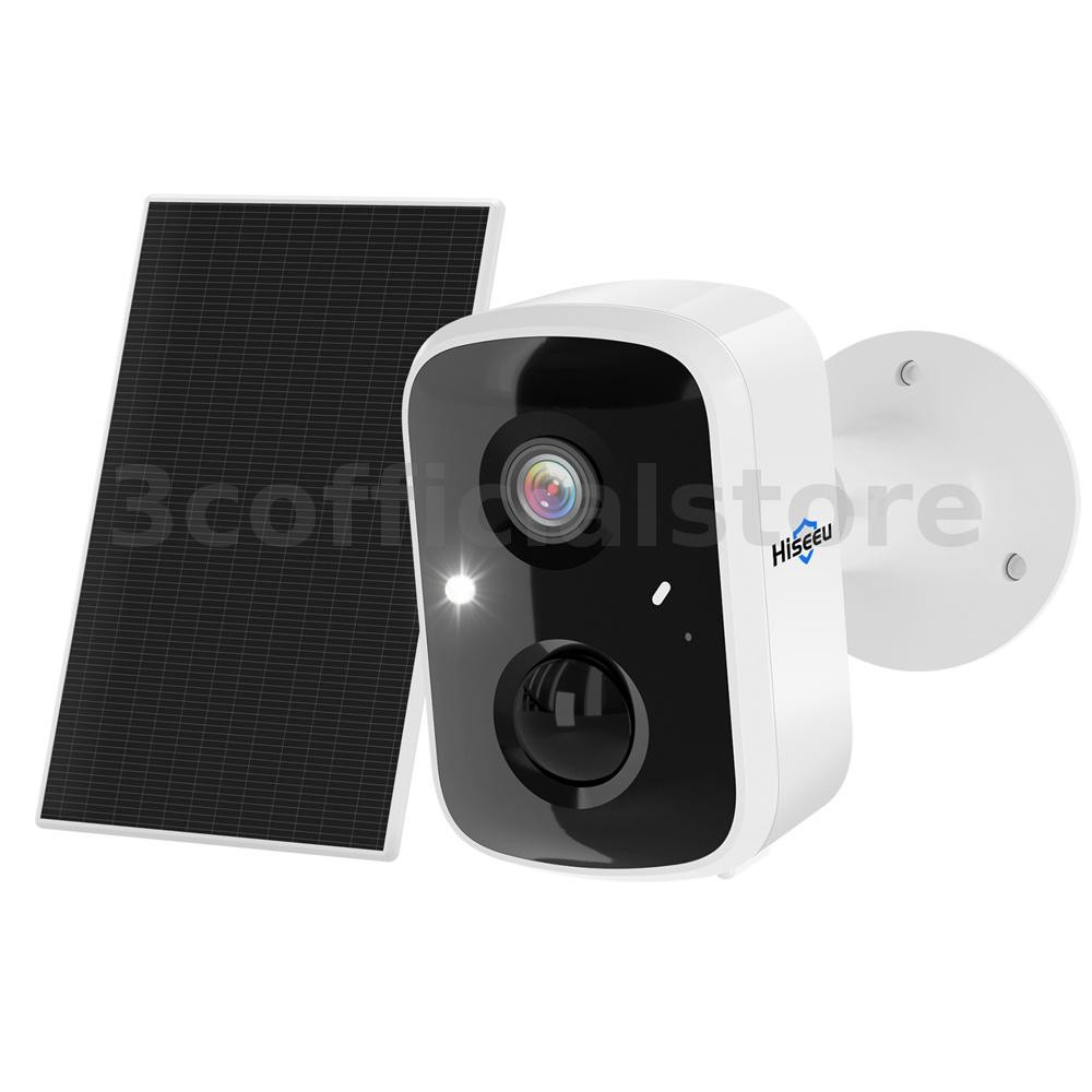 Hiseeu C90 4MP Solar WIFI IP Camera HD Video Full Color Night Vision AI ...