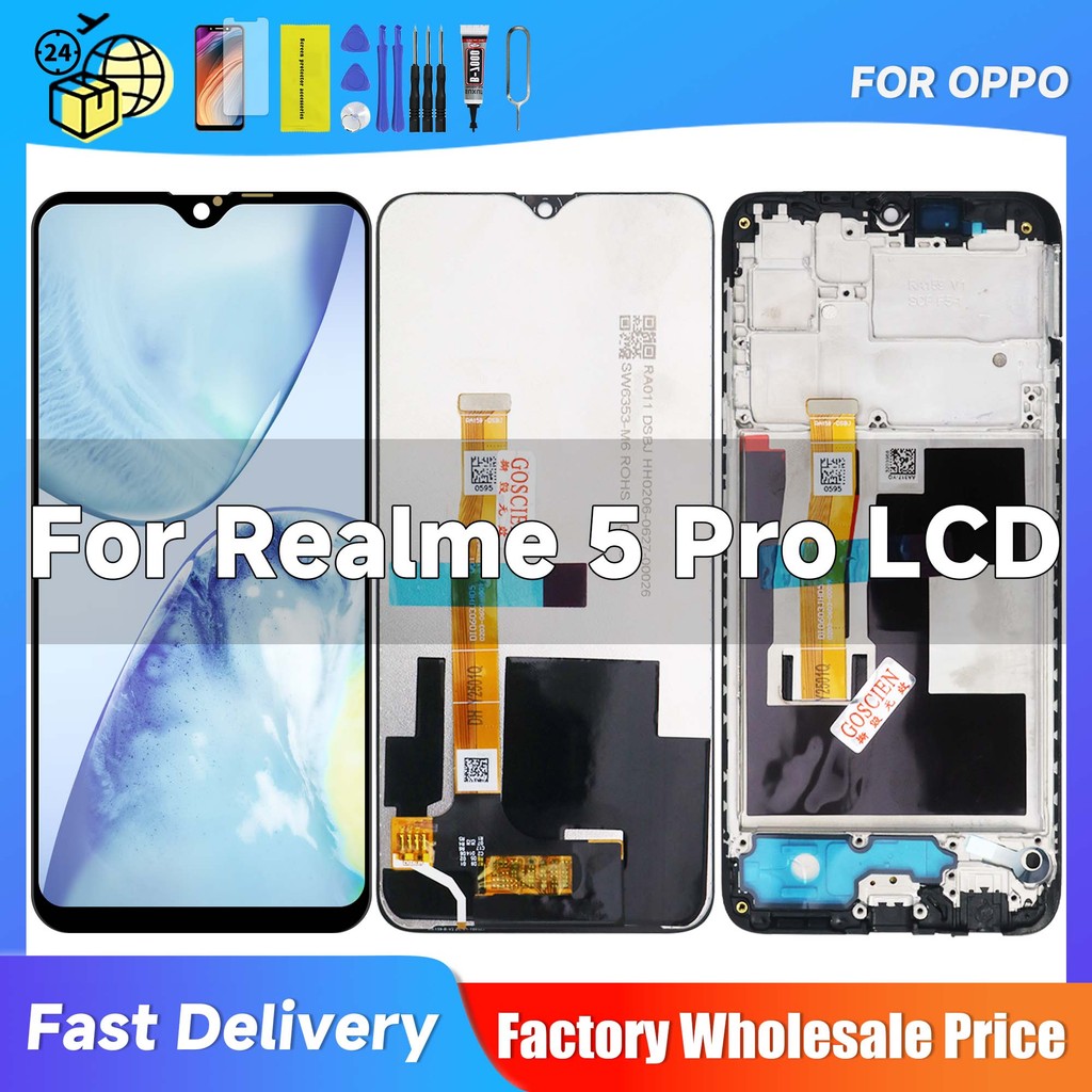 For OPPO Realme 5 Pro Realme Q RMX1971 LCD Display Touch Panel Screen ...