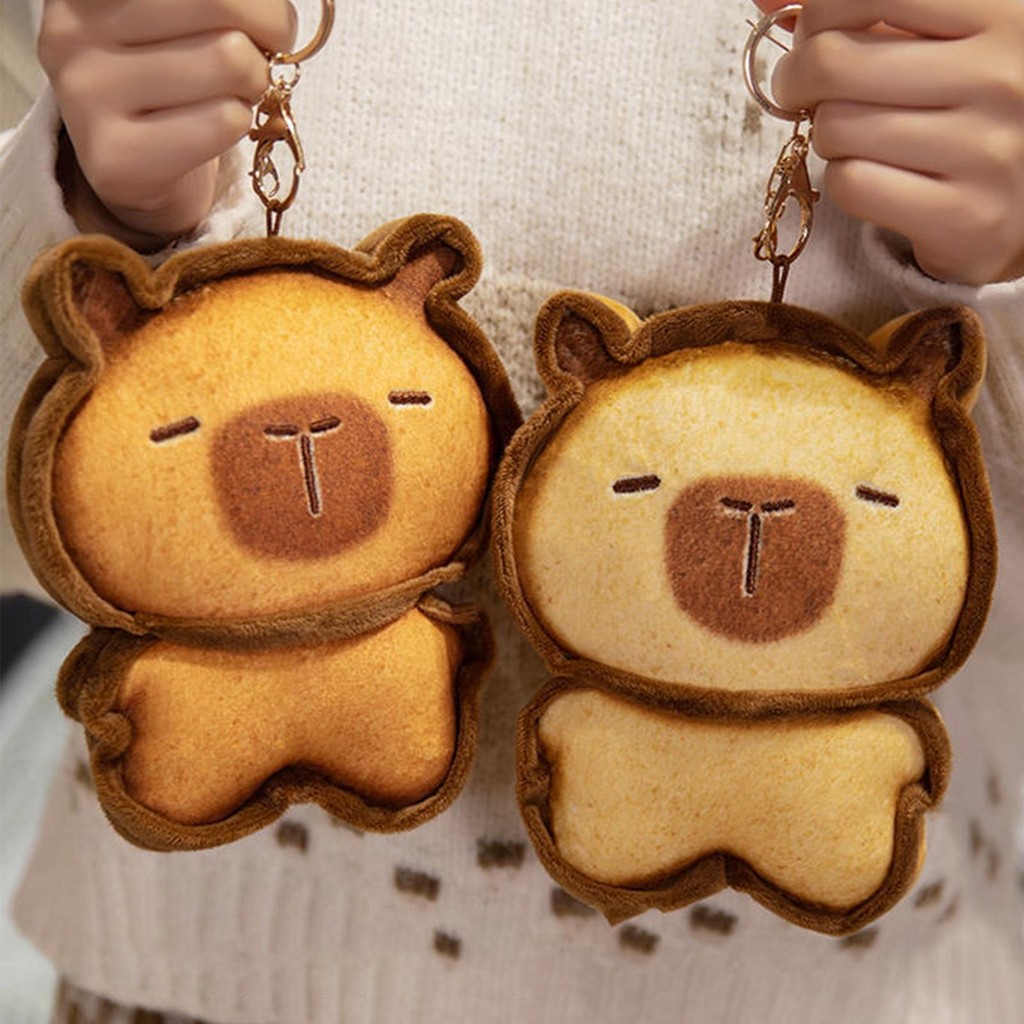 Capybara Stuffed Animals Cartoon Toast Capybara Stuffed Decor Plush ...