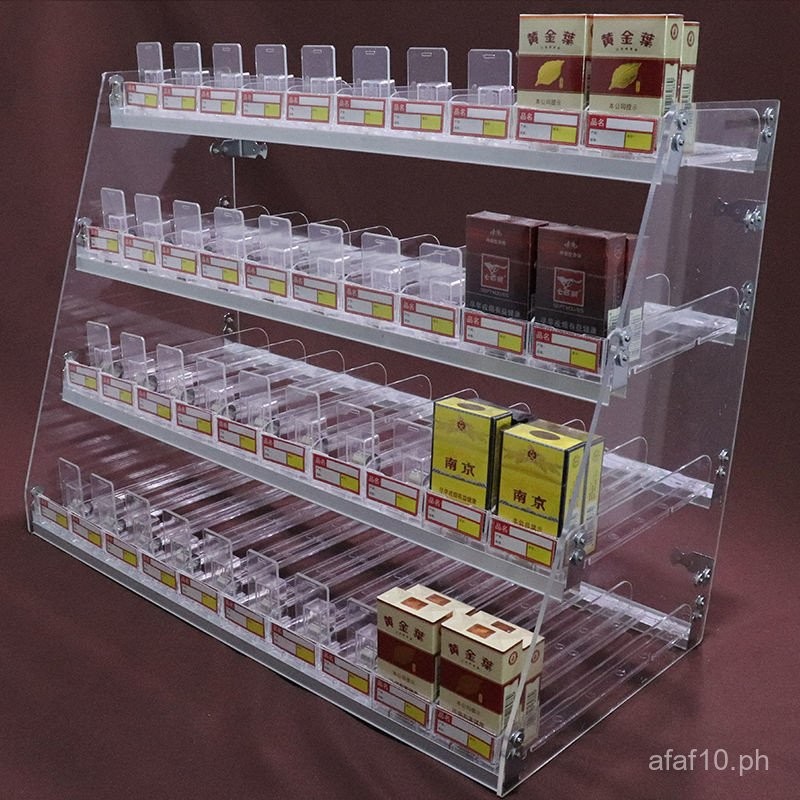 Supermarket Cigarette Display Rack Wall-Mounted Cigarette Pusher ...