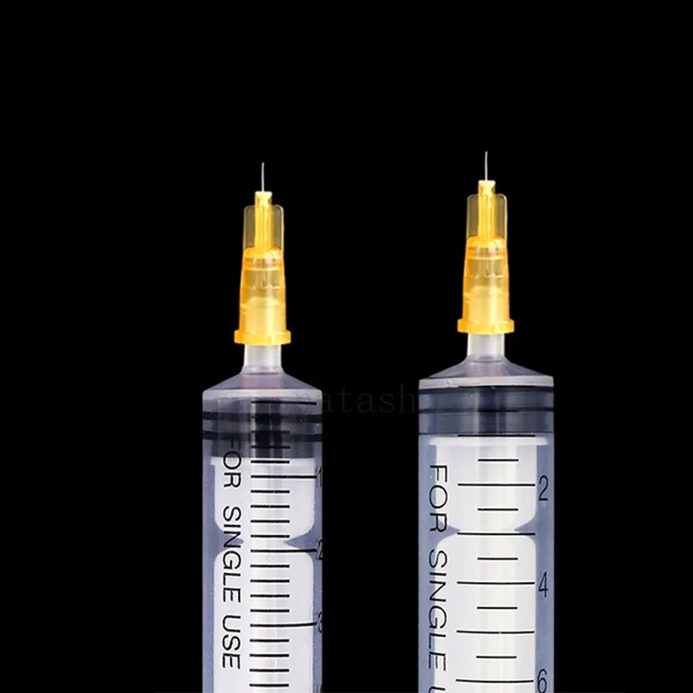 painless needle Piercing Transparent Syringe Injection glue Clear Tip ...