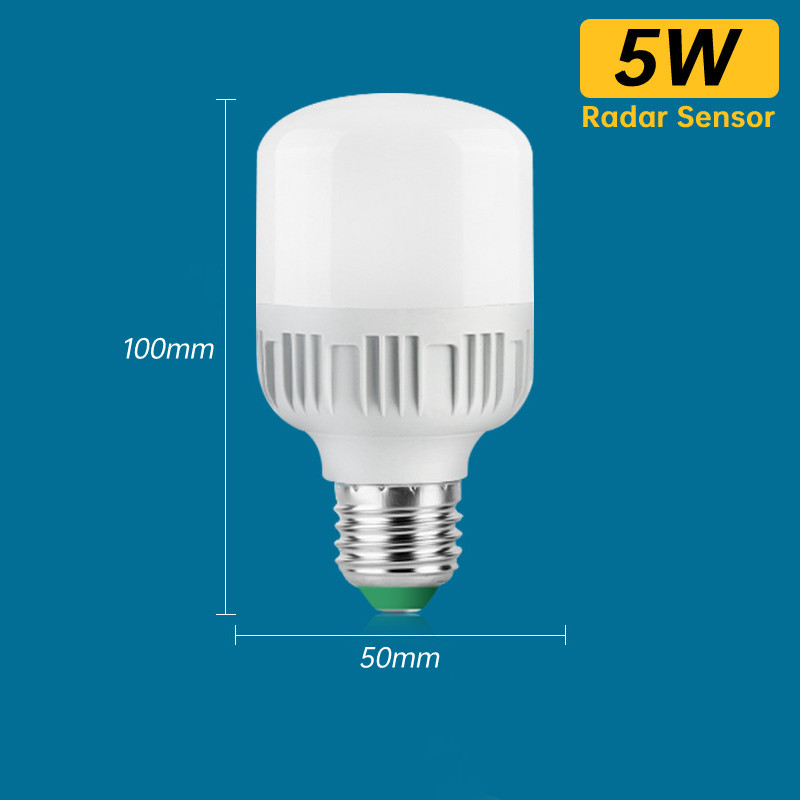 E27 Radar Sensor Light Motion LED Globe Bulb Microwave Ambient PIR ...