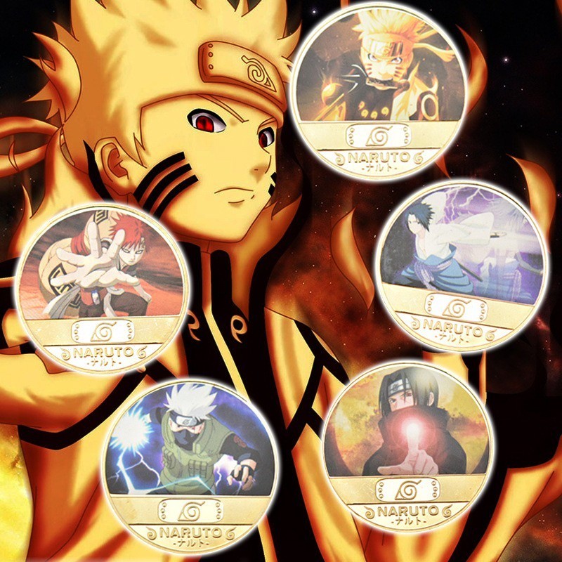 Naruto Commemorative Coin/Metal Crafts Collection Coin Stamp | Shopee ...