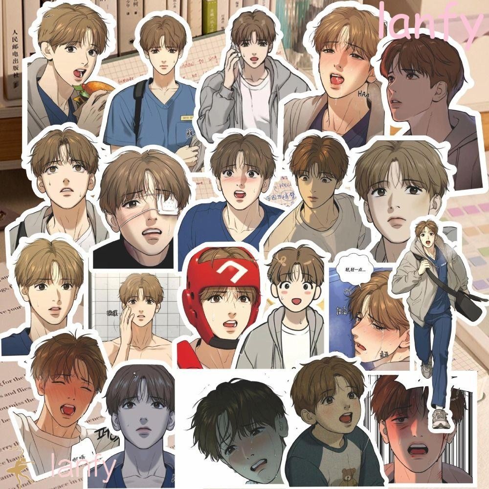 LANFY Korean BL Manwha Jinx Sticker, Korean BL Manwha Jinx Anime Joo ...