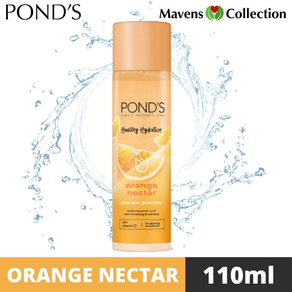 PONDS Healthy Hydration Orange Nectar Glass Skin Toner 110ml by Mavens ...