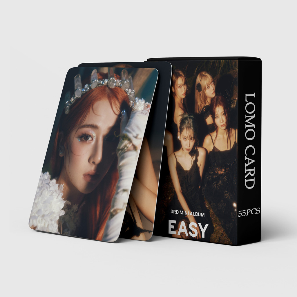 55pcs/box LE SSERAFIM 3rd Mini Album EASY Photocards Lomo Cards SAKURA ...