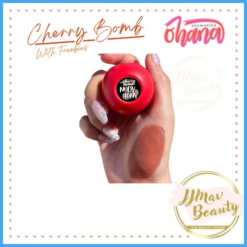 ☪ Ohana Cosmetics Cherry Bomb Lip Therapy ( Color Changing| Juicy Red ...