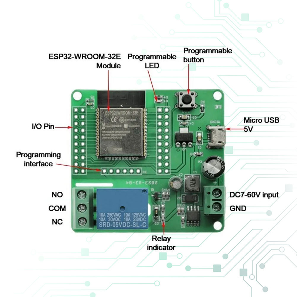 ESP32 ESP32-WROOM Development Board 1/2/8 Channel ESP32 WIFI BT BLE Relay Module | Shopee ...