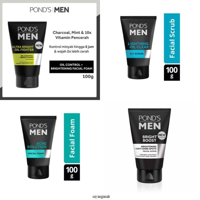 Ponds Men Face Wash 100ML | Shopee Philippines