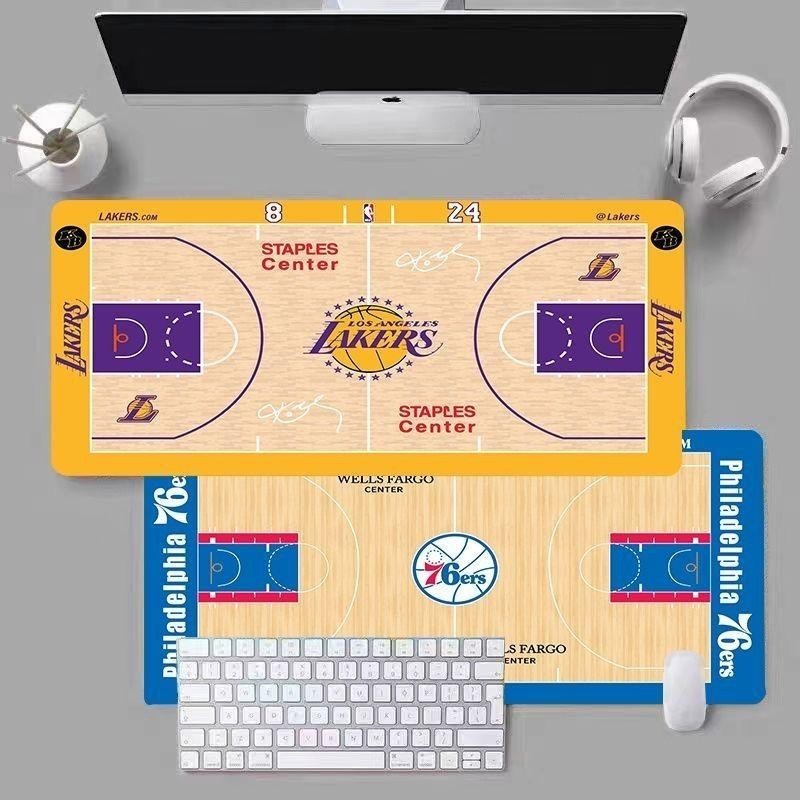 Mouse Pad NBA Lakers Warriors Nets Team Logo Extra-Large Thickened ...