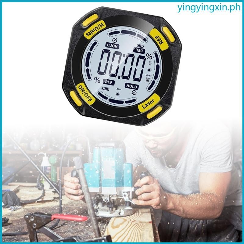 YIN Digital Angles Gauges Magnetic Protractor Inclinometer Level Angles ...