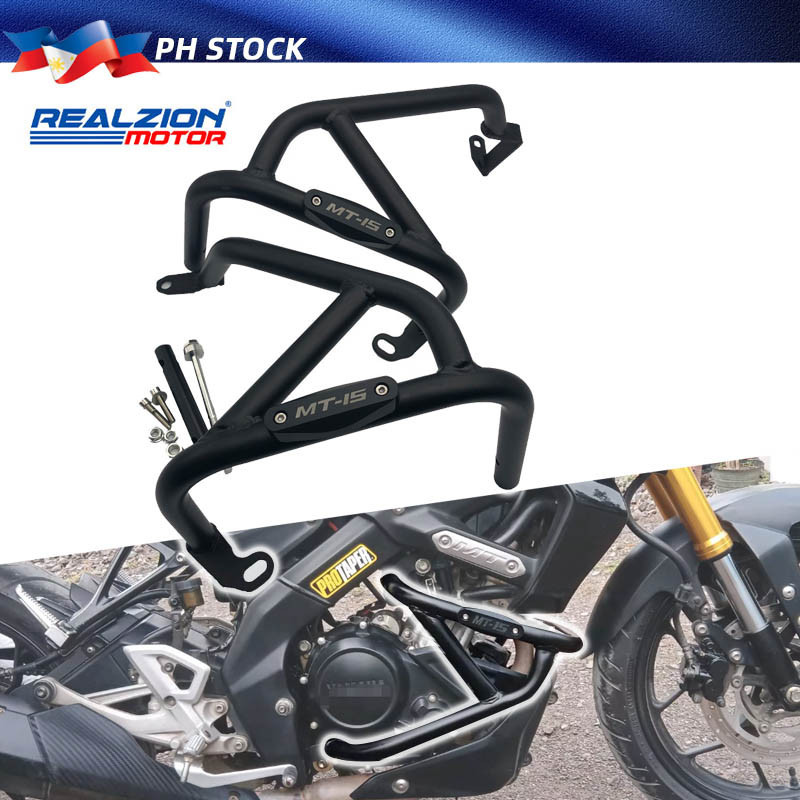 REALZIONMOTOR For Yamaha MT15 MT 15 MT-15 Crash Bars Frame Protector ...