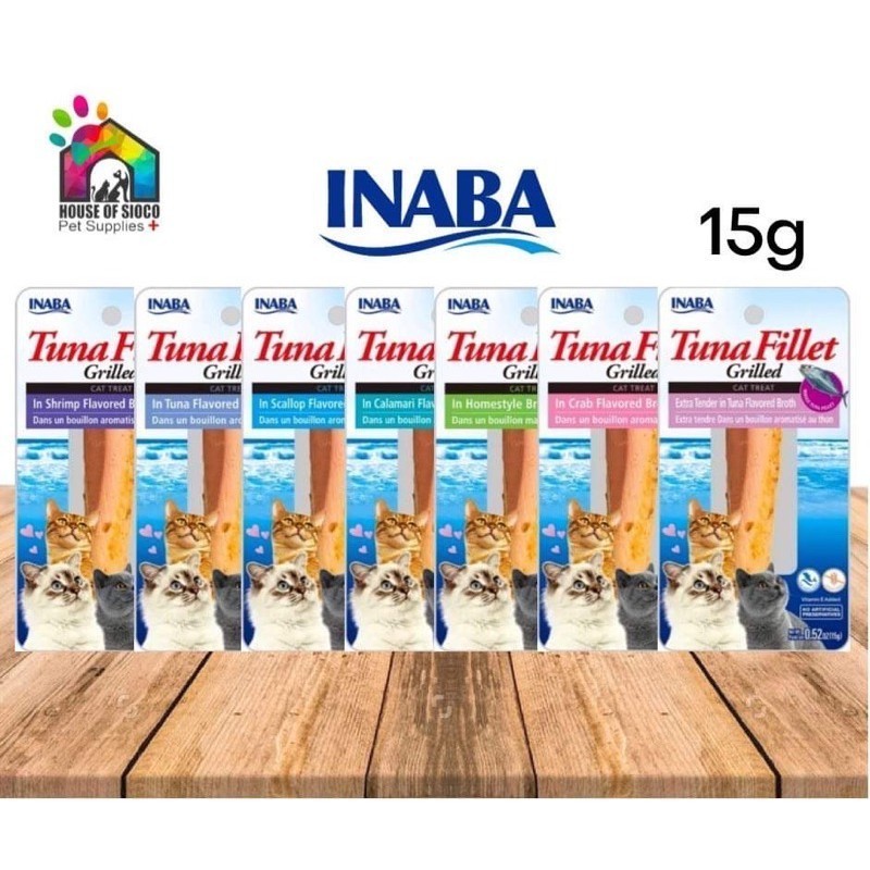 Inaba Tuna & Chicken Fillet Grilled Cat Treat 15g | Shopee Philippines