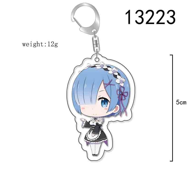 Re:Life In A Different World From Zero Ram Rem Keychains Emilia ...