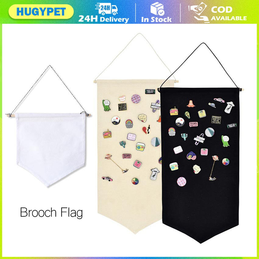 Nordic Blank Brooch Pin Badge Holder Hanging Cloth Brooch Pin Organizer ...
